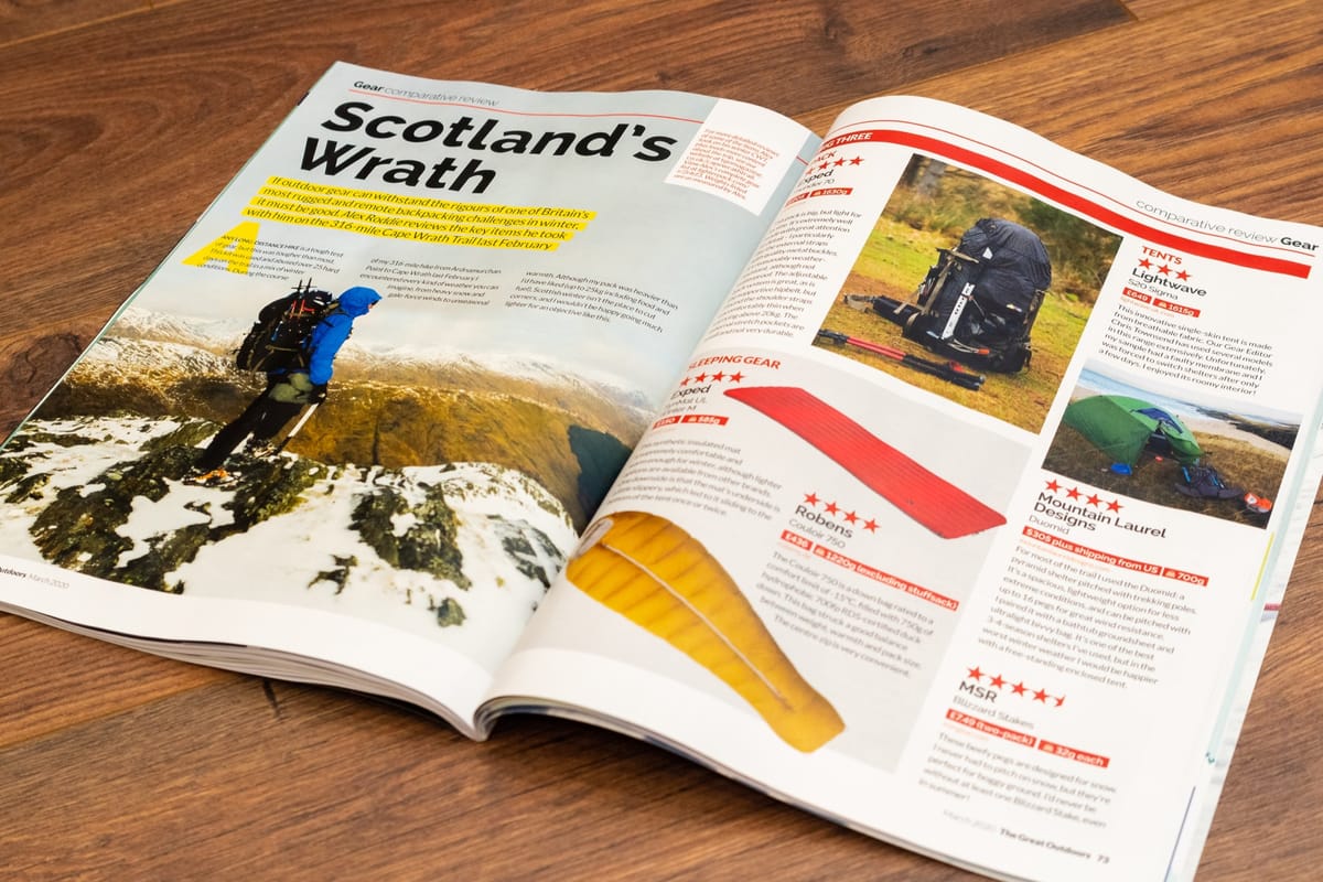 My features in the March 2020 issue of TGO magazine | Alex Roddie